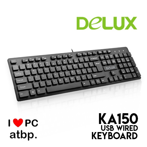 Delux Keyboard KA150 USB Wired with Multimedia Keys | Shopee Philippines