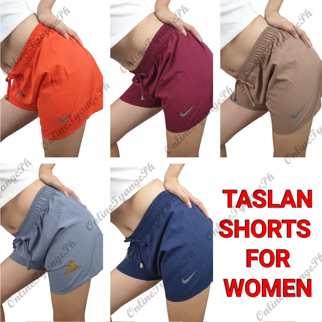 OnlineTyangePh Taslan Shorts for women 1pc COD freesize short for women ...