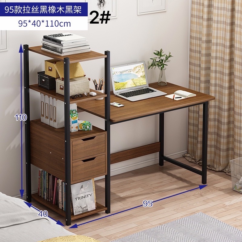 Computer Table With Drawers and Shelves Study Table With Shelves COD | Shopee Philippines