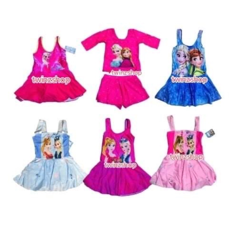 New Swimsuit piece one bathing suit character frozen for girls kids ...