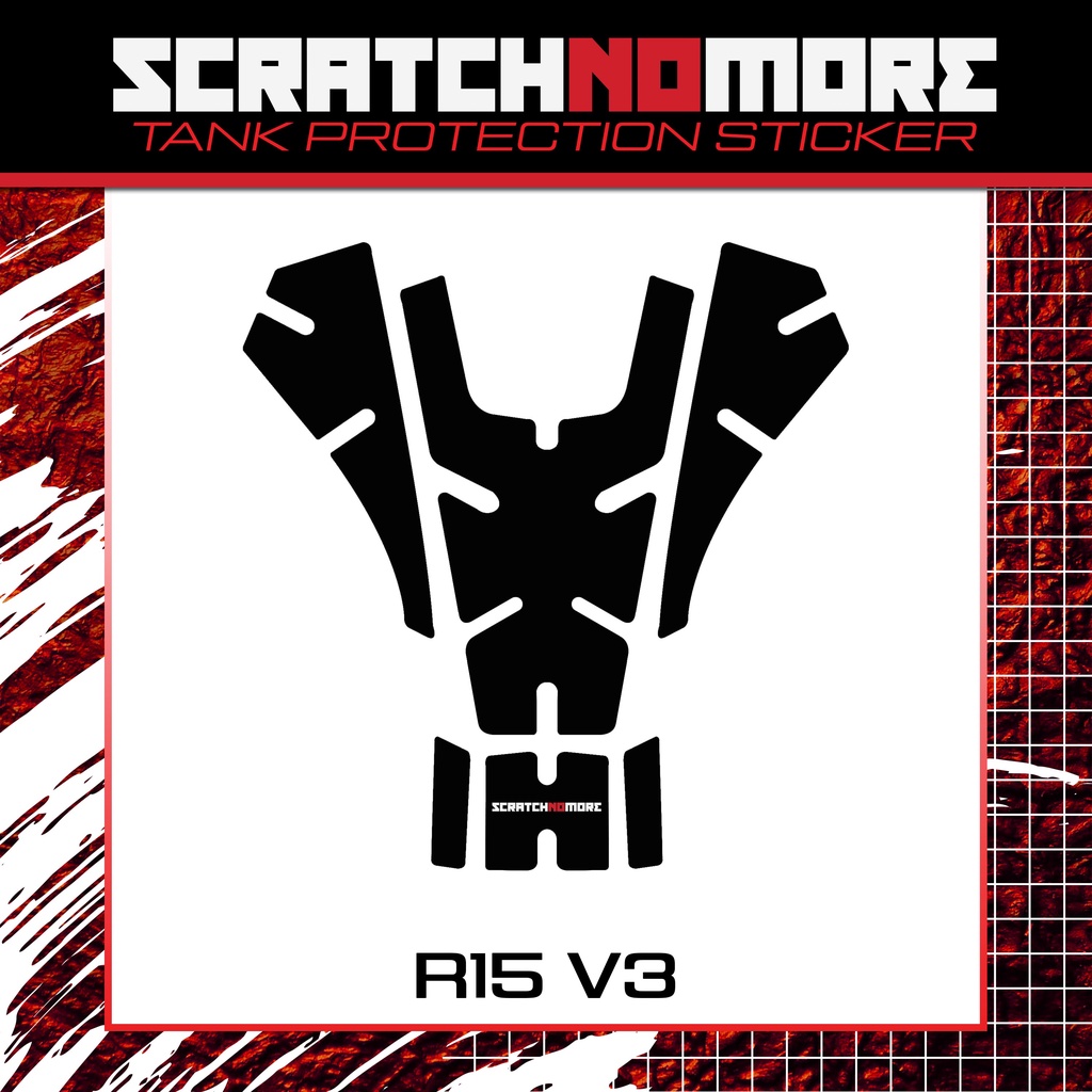 YAMAHA R15 V3 ANTI SCRATCH STICKER PROTECTOR PADHESSIVE | Shopee ...