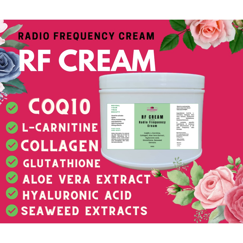 RF CREAM RADIO FREQUENCY CREAM CoQ10, L-Carnitine, Collagen, Aloe Vera ...