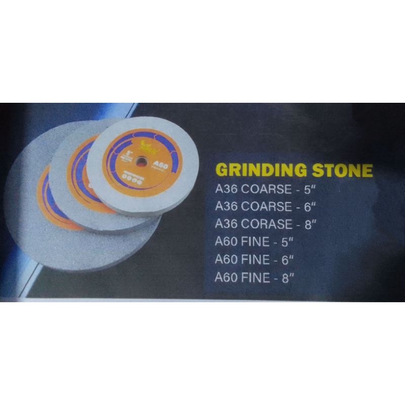 GRINDING WHEEL STONE FOR BENCH GRINDER SHARPENING POLISHING(5",6",8 ...