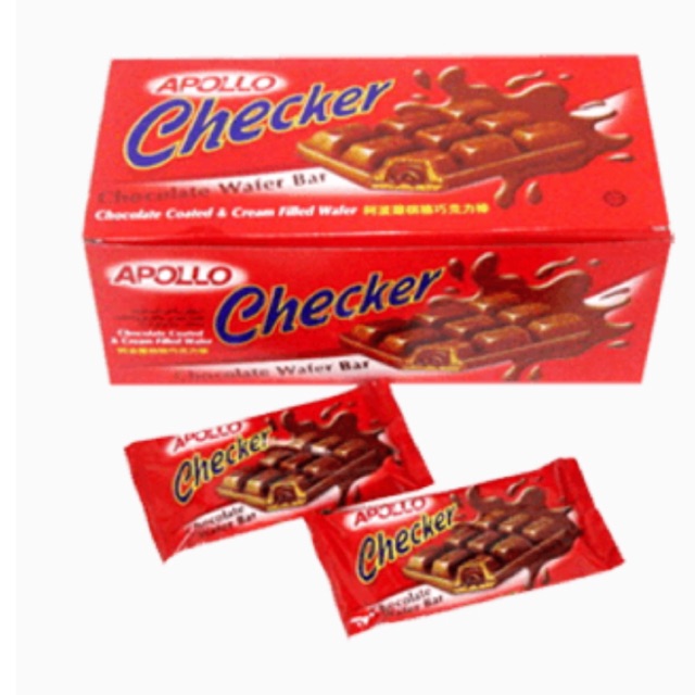 Apollo Checker Chocolate Wafer Bar | Shopee Philippines