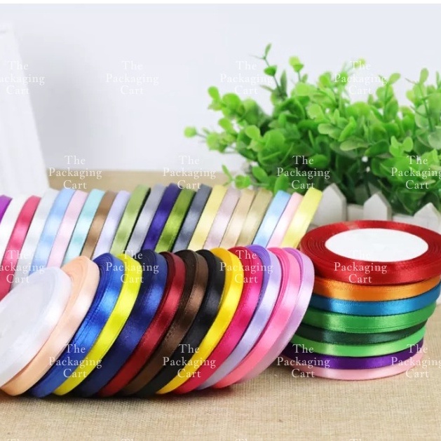 1cm Colored Satin Ribbon 23meters TPC | Shopee Philippines