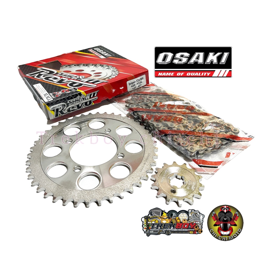 Osaki Revo CHROME for Yamaha SNIPER 135 / Sniper MX Chain and Sprocket ...