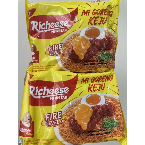 Richeese fire instant noodles level 0 viral (fried cheese noodles ...