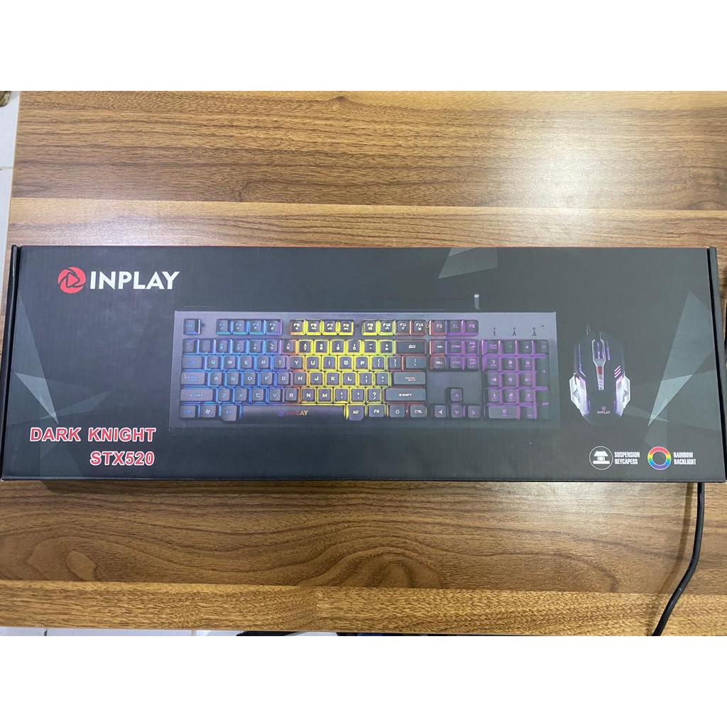 Inplay STX520 Dark Knight RGB Keyboard and Mouse Combo Bundle | Shopee ...
