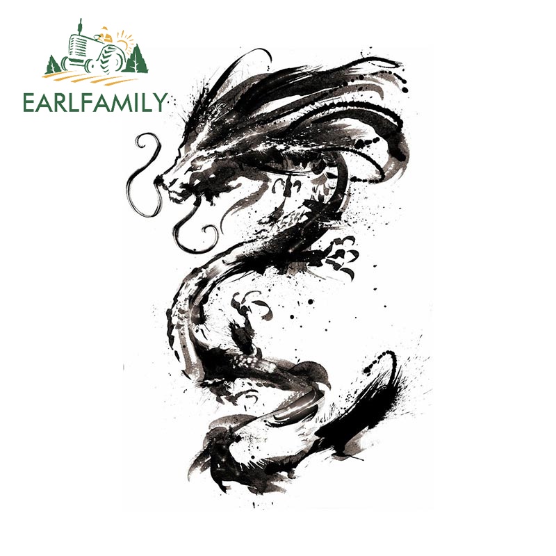 EARLFAMILY 13cm x 8.7cm Katana Swords Car Accessories Stickers Graffiti ...