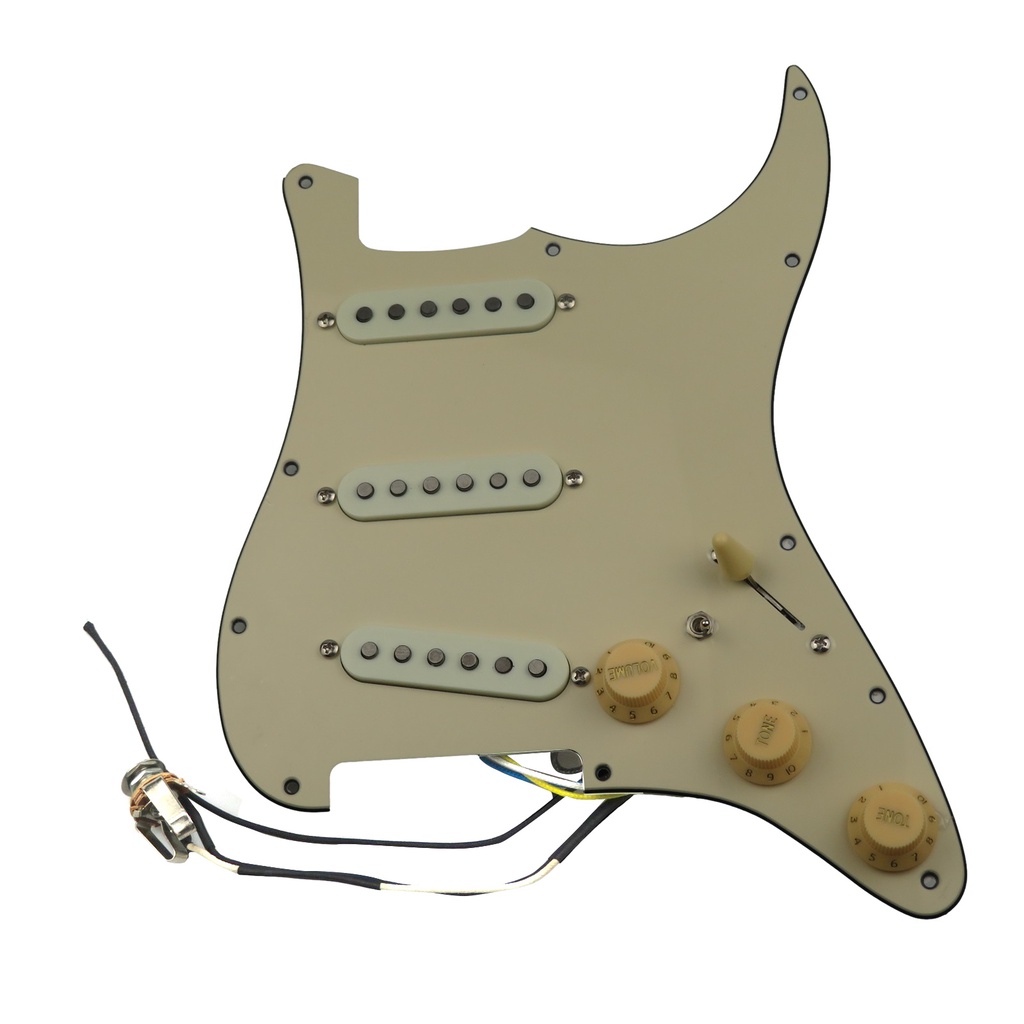 HS-Pre-Wired Strat Pickguard SSS Wilkinson Alnico V 7-Way type fully ...