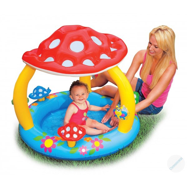 Intex - Mushroom Baby Pool 57407 - 102x89cm | Shopee Philippines