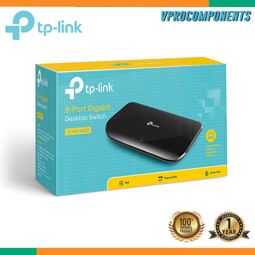 TP-Link TL-SG1008D 8-Port Gigabit Desktop Switch | TPLink SG1008D ...