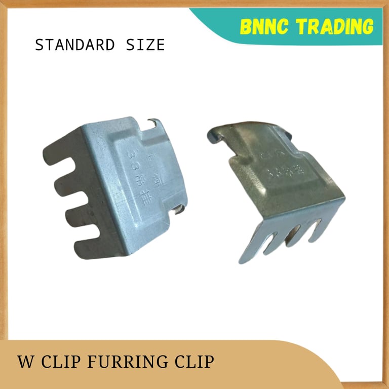 W CLIP DOUBLE FURRING CLIP METAL PER PIECE | Shopee Philippines