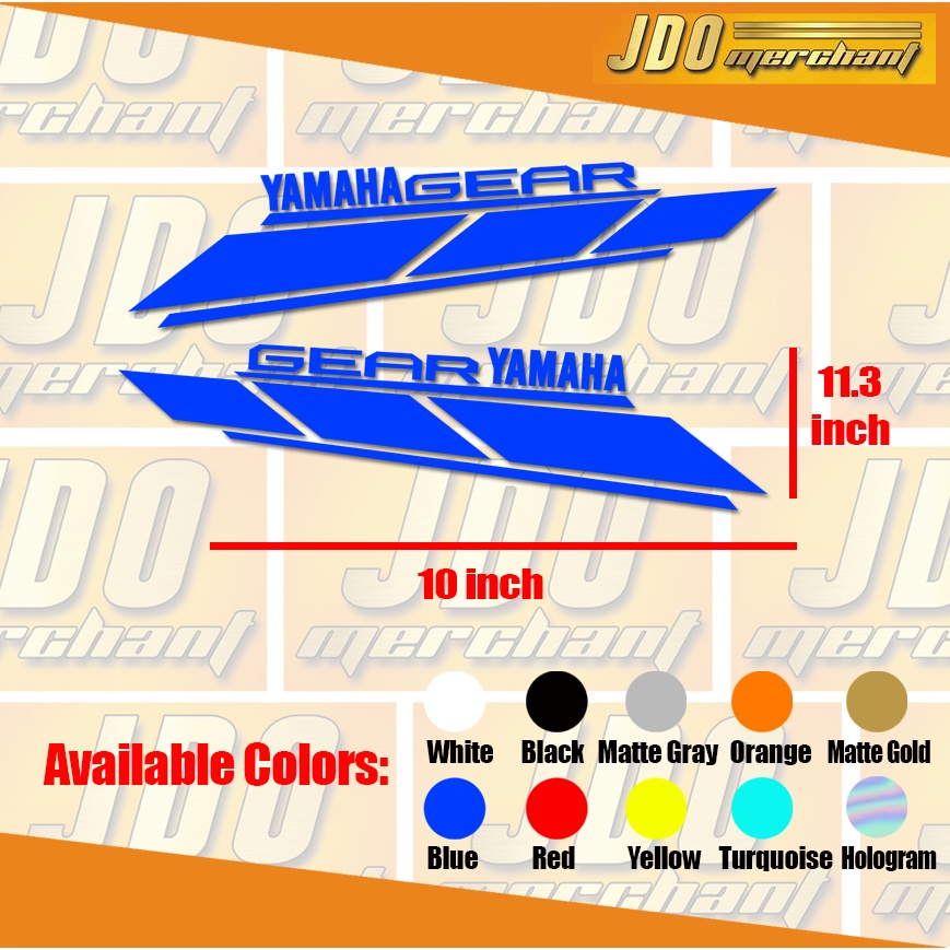 Yamaha Mio Gear Stickers 2pcs | Shopee Philippines