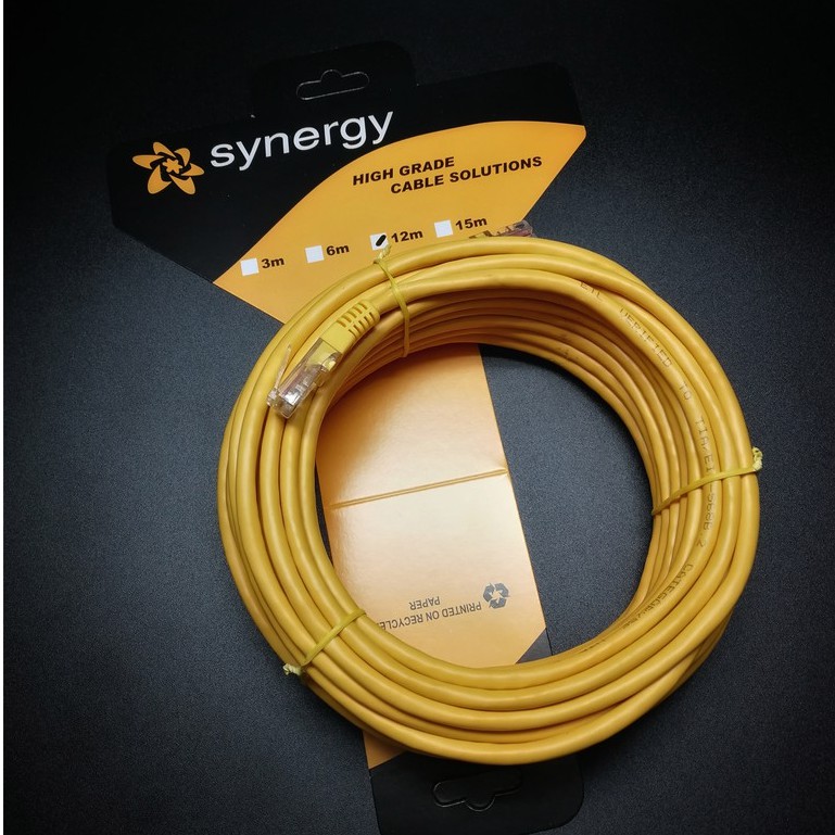 Synergy Ethernet Cable CAT5e Lan 12m (SLC-512) | Shopee Philippines