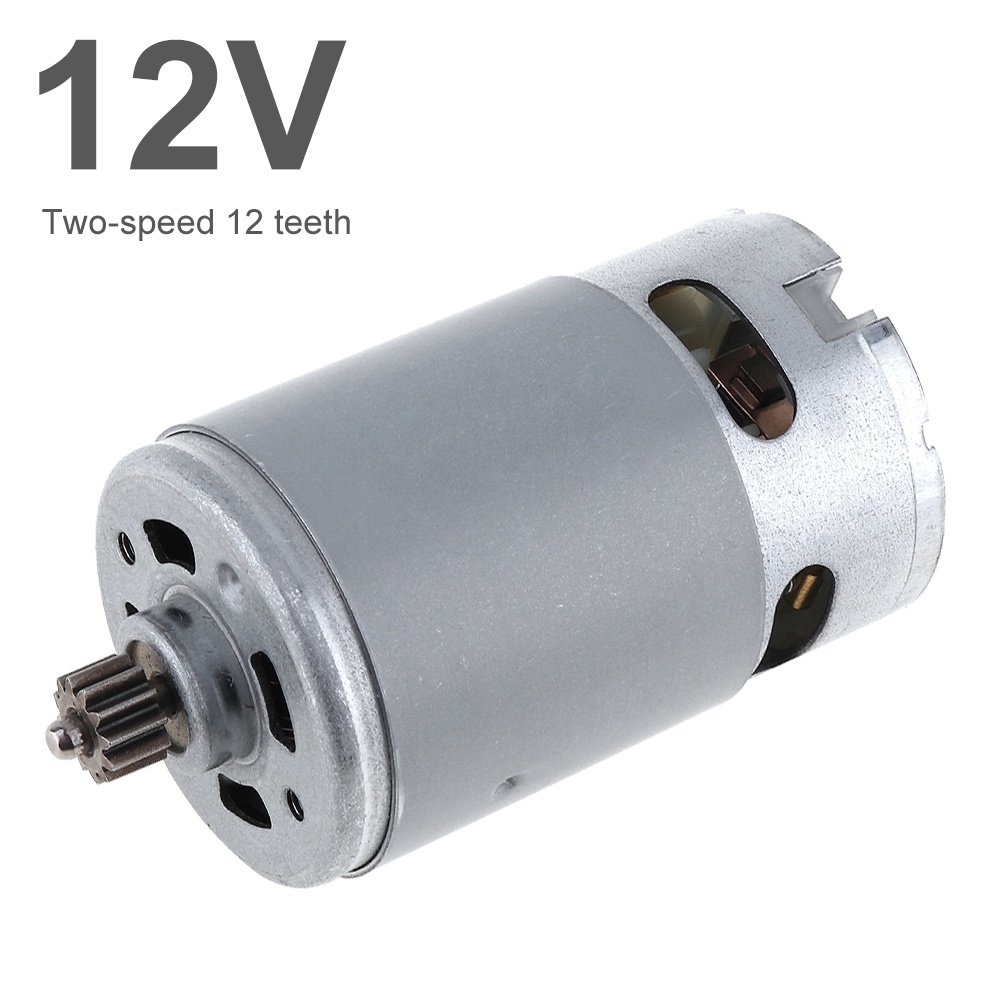 RS550 12V 19500 RPM DC Motor with Two-speed 12 Teeth and High Torque ...
