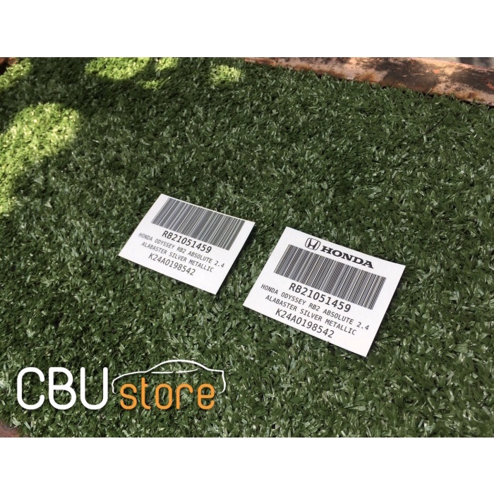 Honda Car custom Glass Barcode Sticker - No Logo | Shopee Philippines