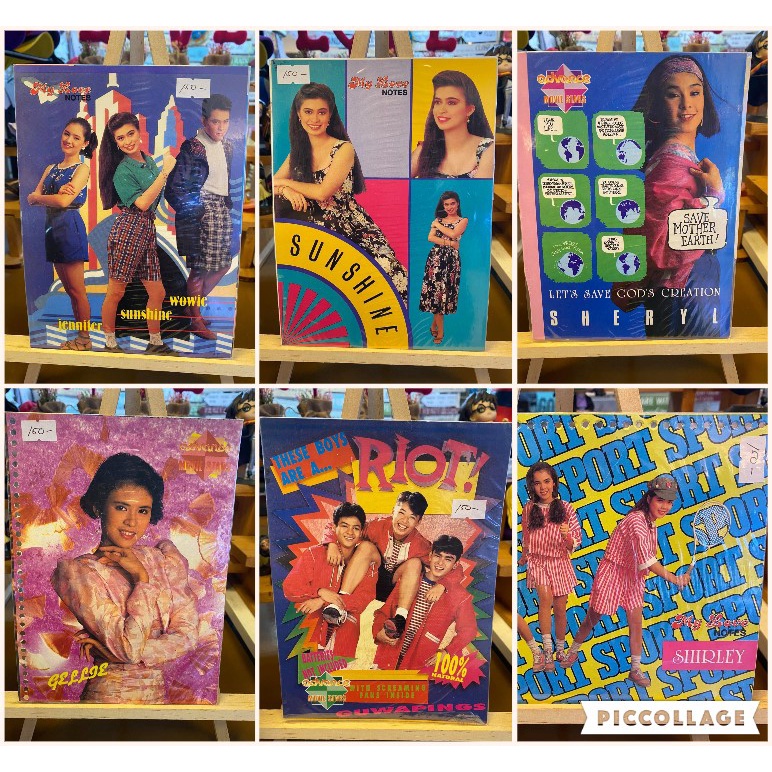 VINTAGE ARTISTA NOTEBOOK CELEBRITY COVERS - 90s NOTEBOOK COVERS ...