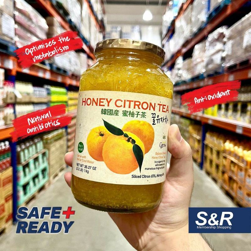 S&R Honey Citron Tea serve with Hot and Cold Water 1kg | Shopee Philippines