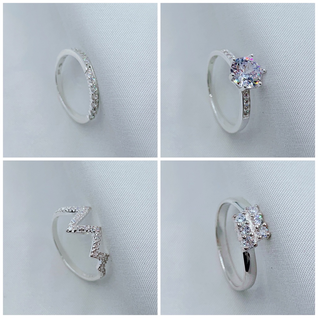 Silver Palace Genuine 925 Italy Silver NJS-D Ladies Ring w/stone ...