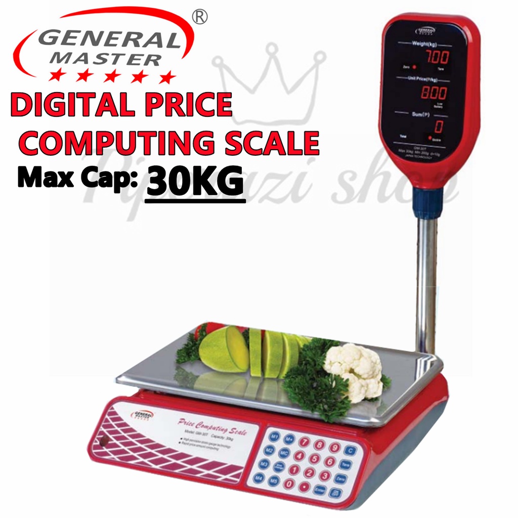 General Master Weighing Scale Digital Scale Price Computing Scale 30 Kg ...