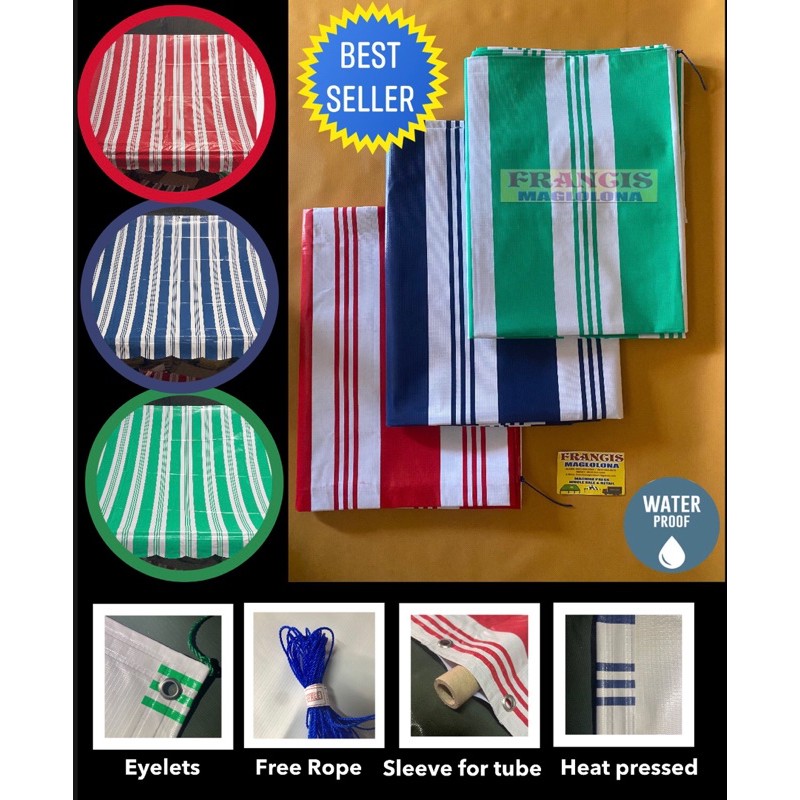 6ft x 12ft Stripes / Stripe / Lona / Trapal / Tarapal | Shopee Philippines