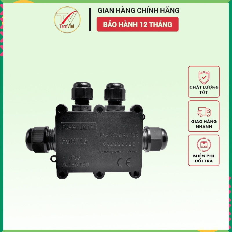 Tam Viet electrical wiring box, IP 68 waterproof 4-way electrical ...
