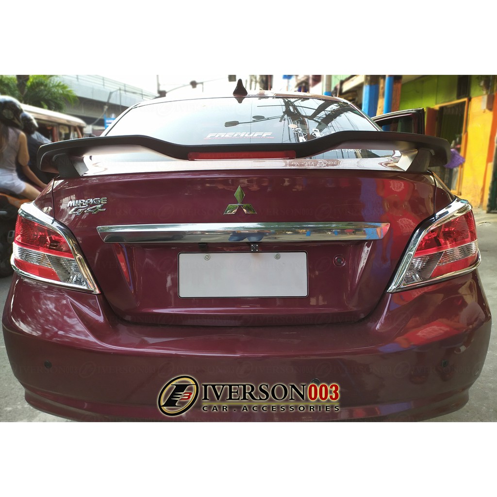 Rear Spoiler with 3rd Brakelight Mitsubishi Mirage G4 | Shopee Philippines