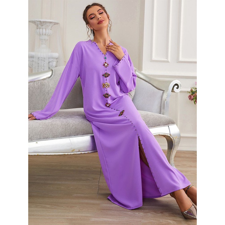 Ramadan Abaya Dubai Arabic Turkey Islam Muslim Dress Prayer Clothes