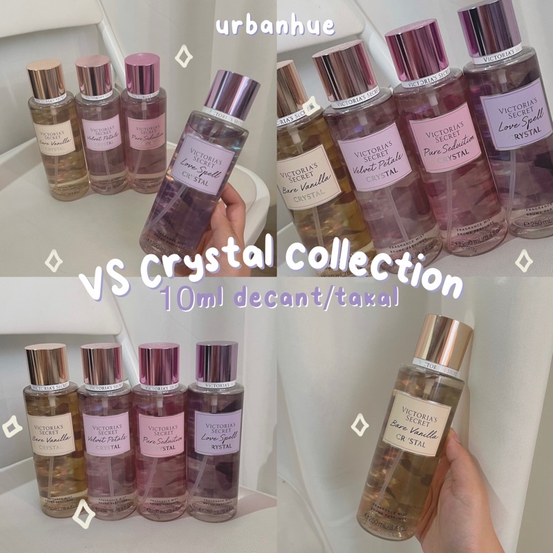 VICTORIA'S SECRET CRYSTAL COLLECTION BODYMIST DECANT/TAKAL NOT FULL ...