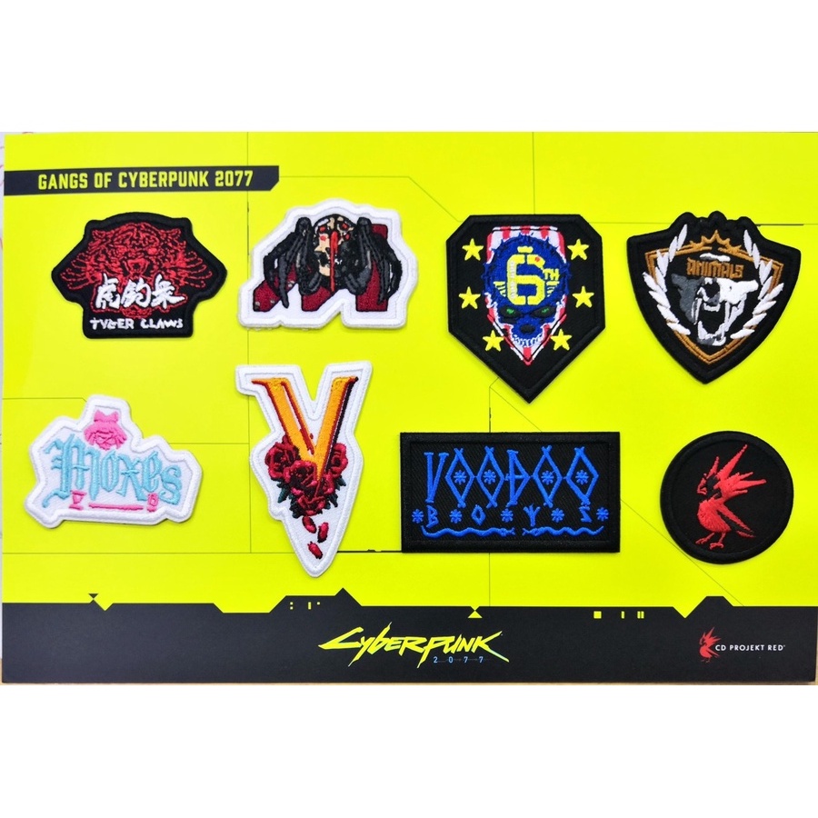 Embroidery Merchandise Cyberpunk 2077 Badge Logo - Wappen Embroidery ...