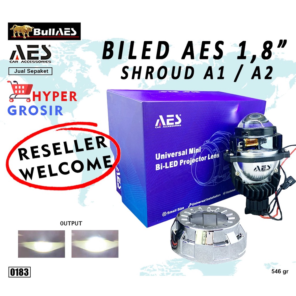 Bilens LED projector lens Biled 1.8 Inch Shroud Package A1 A2 Bi-led ...