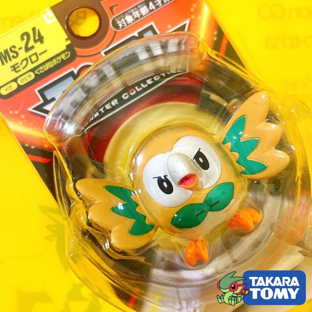 Genuine Pokemon Rowlet Model Takara TOMY Standard Size Japan - Pokemon ...