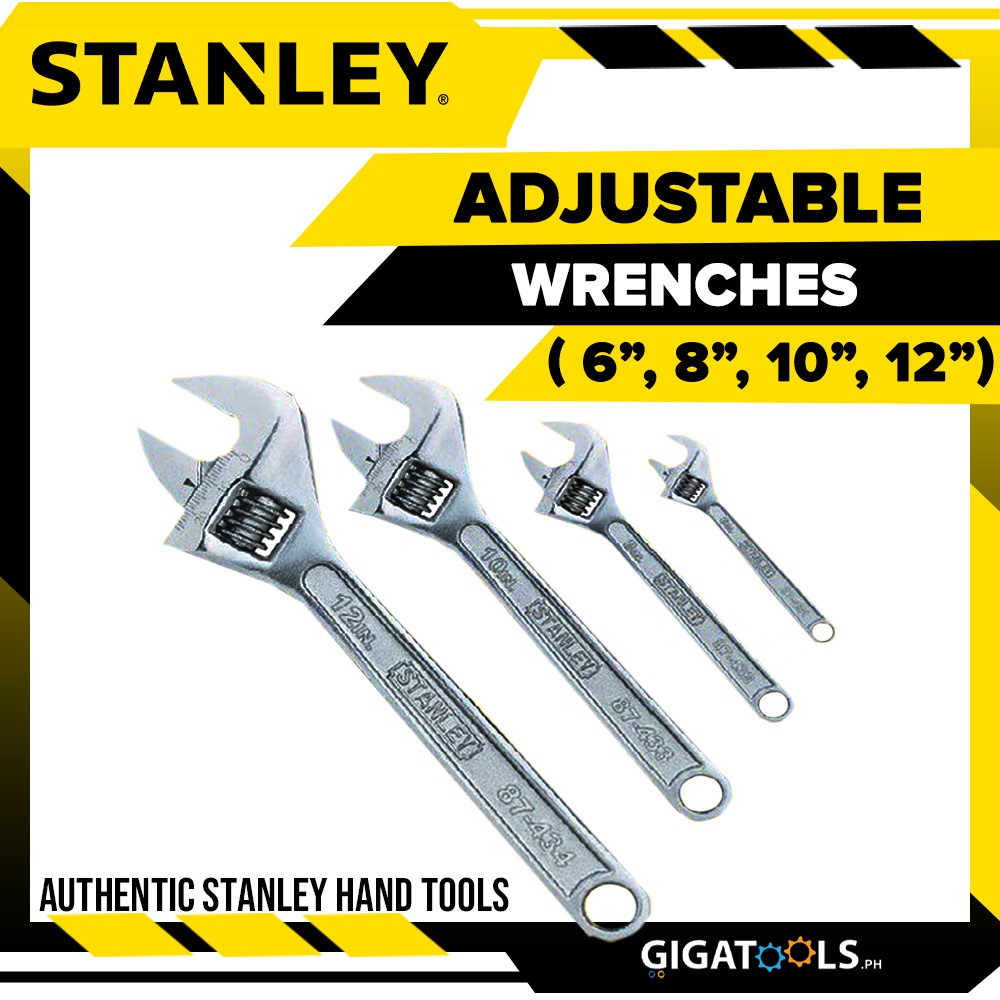 Stanley Adjustable Wrenches ( 6", 8", 10", 12" ) | Shopee Philippines