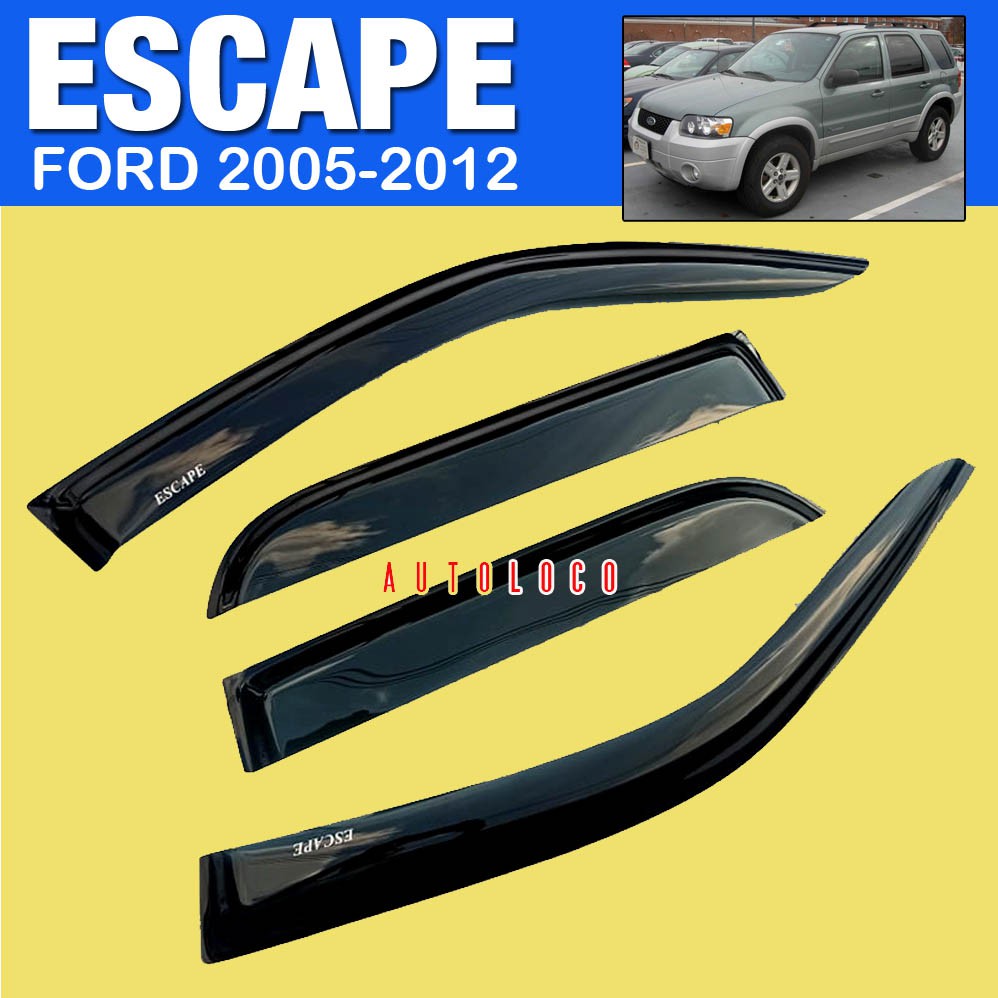Rain Guard Window Door Visor for Ford Escape 2007 2008 2009 2010 Model ...