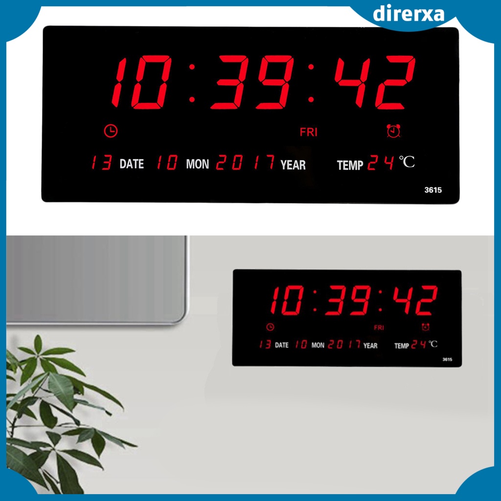 Large Screen Hall Clock 12H 24H Display Clock Digital Clock, LED ...