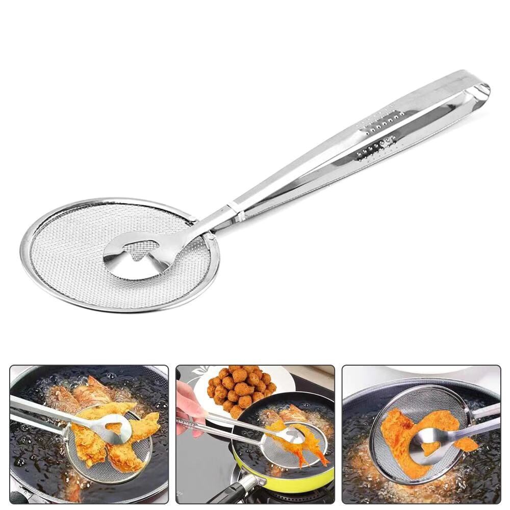 ZH401 Multi-function Fried Food Colander Strainer Drain Food Oil Folder ...