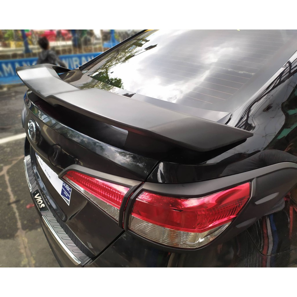 Toyota Vios 2019 to 2020 Matte Black Rear Spoiler | Shopee Philippines