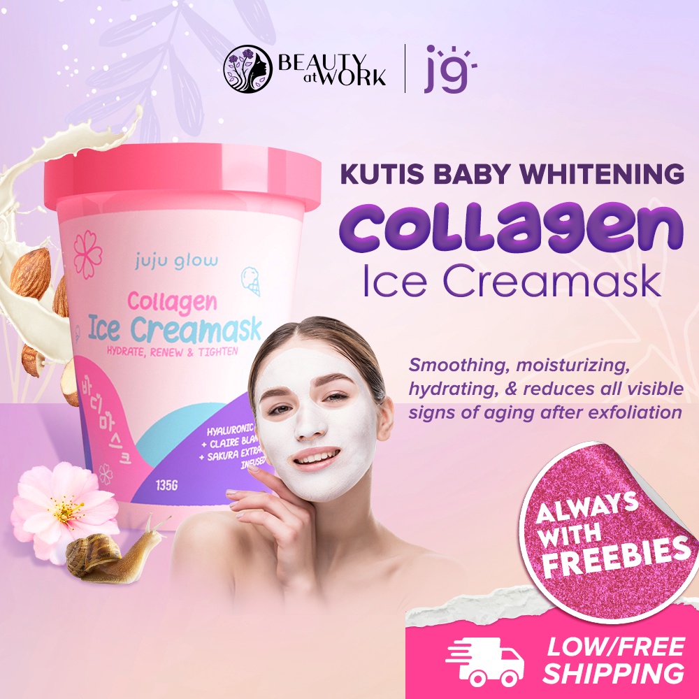 Juju Glow Collagen Face Icecream Mask Ultimate Whitening Anti-Aging ...