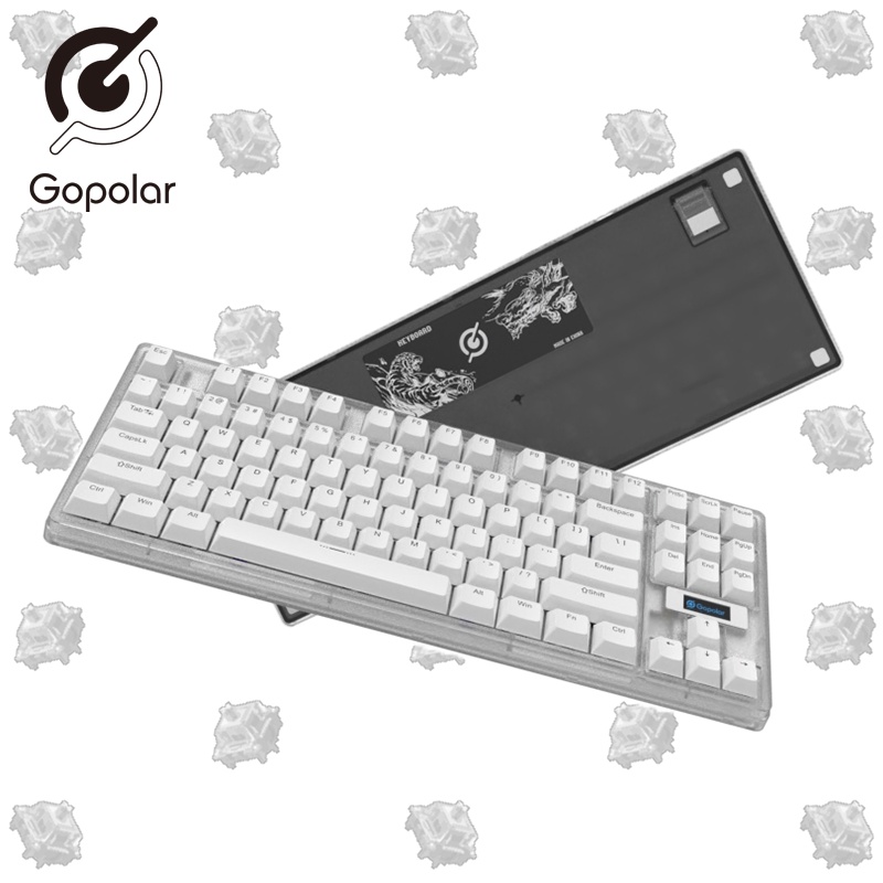 GOPOLAR Tai Chi GG-87 Keyboard Kit Hot Swap Gasket Mount ABS Mechanical ...