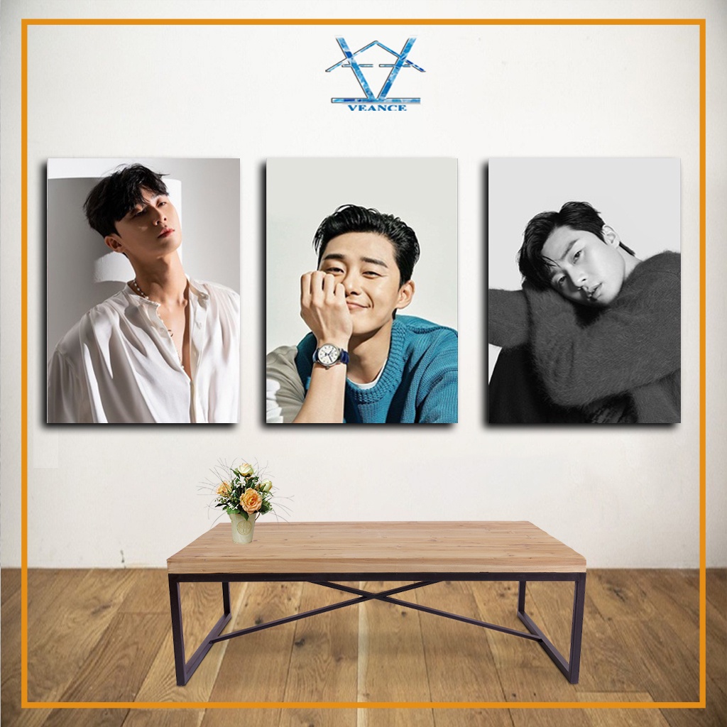 KAYU HIASAN DINDING Park SEO JOON Wood Poster Room Wall Hanging Korean Drama Actor I Room Wall ...
