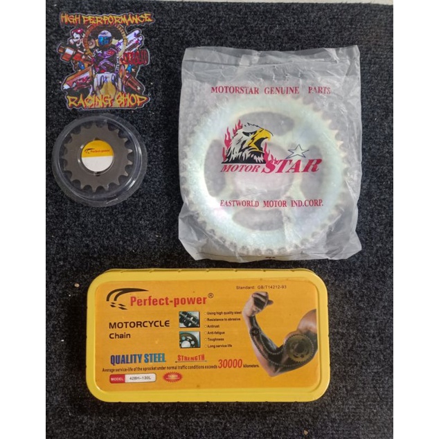 MOTORSTAR z200s z200x z200ii Explorer 200 SPROCKET SET | 15T 16T 17T ...