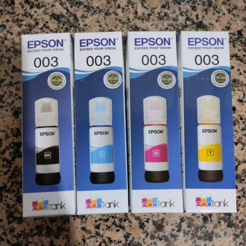 003 Genuine Set of 4 colors (Black, Magenta, Yellow, Cyan) | Shopee ...