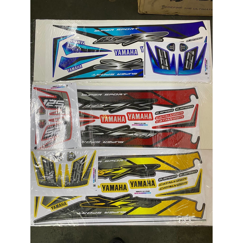 STRIPE BODY STICKER COVER SET STICKER Y125ZR 125 ZR 125ZR YAMAHA (3 ...