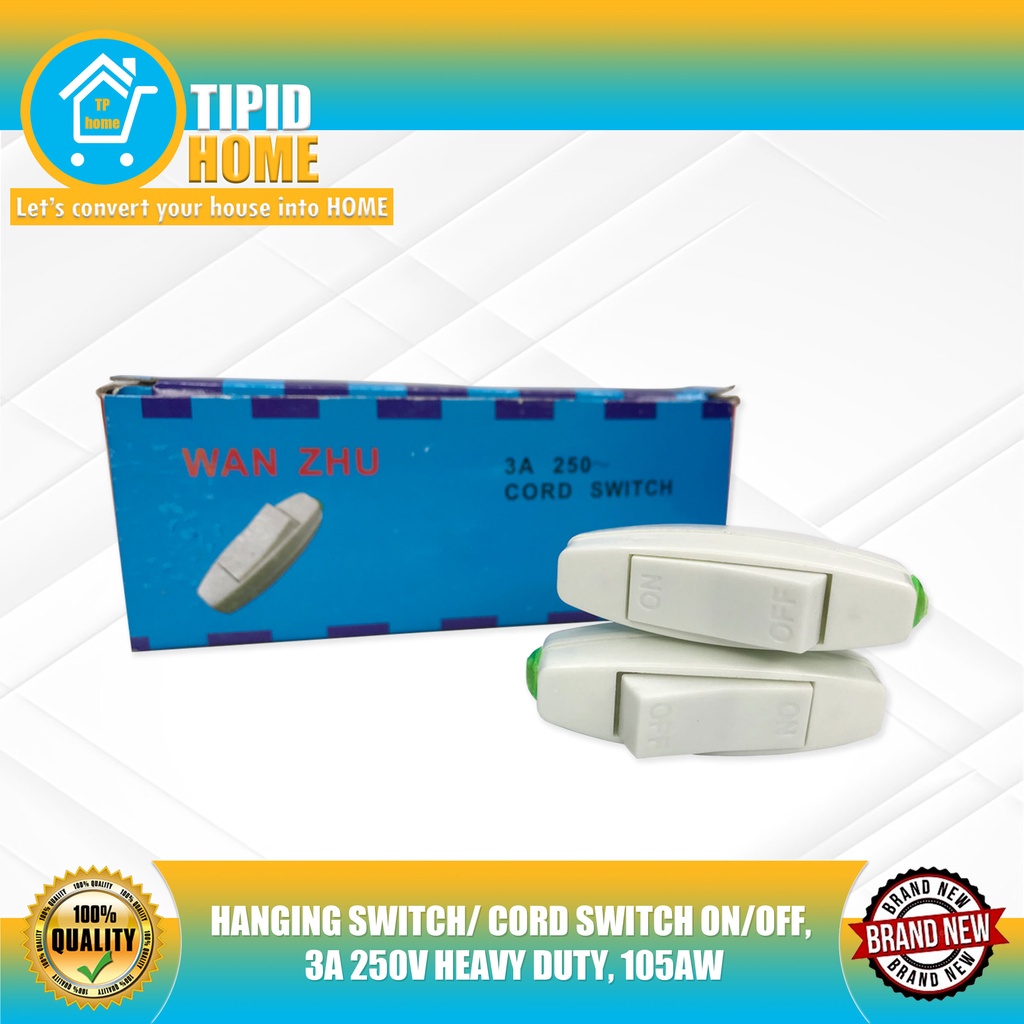 HANGING SWITCH CORD SWITCH ON OFF, 3A 250V HEAVY DUTY | Shopee Philippines