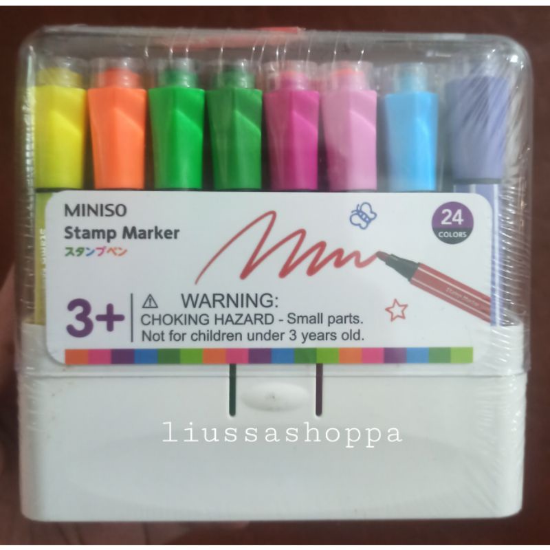 Miniso Marker - Stamp Marker 24 Colors | Shopee Philippines