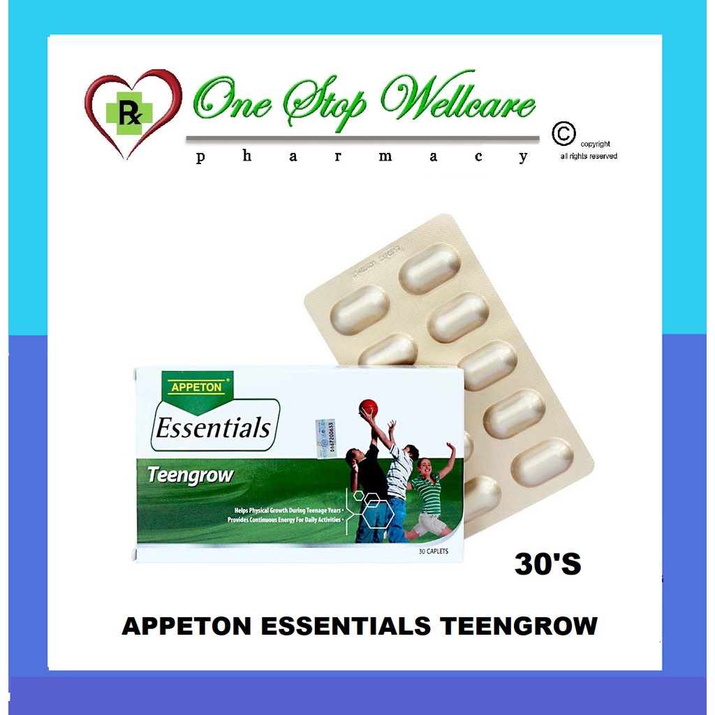 APPETON ESSENTIALS TEENGROW 30'S (EXP: 01/2026) | Shopee Philippines
