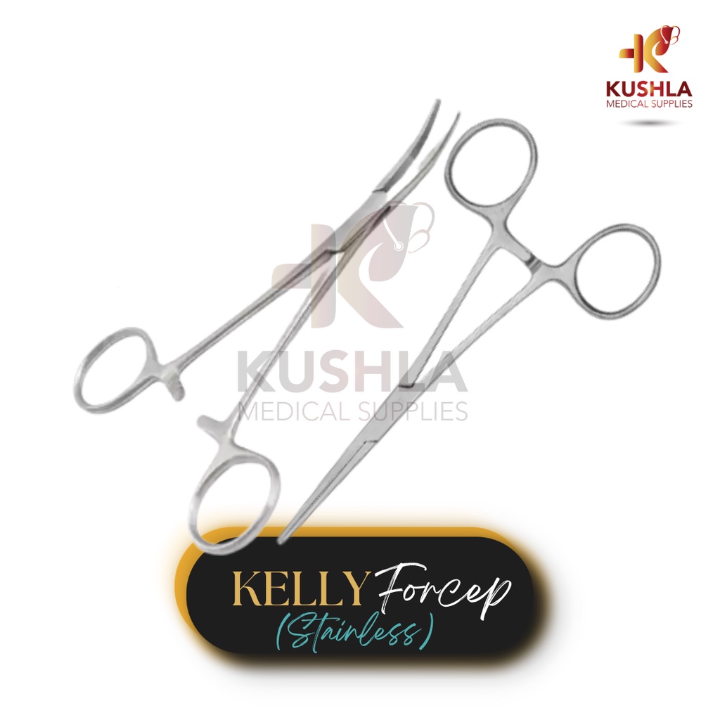 Kelly Forcep Curved/Straight(Stainless) 5 1/2inch and 7inch | Shopee ...