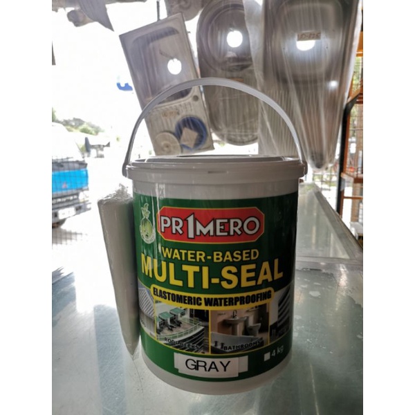 Primero Multi Seal Elastomeric Waterproofing Paint Gray 4kg | Shopee ...