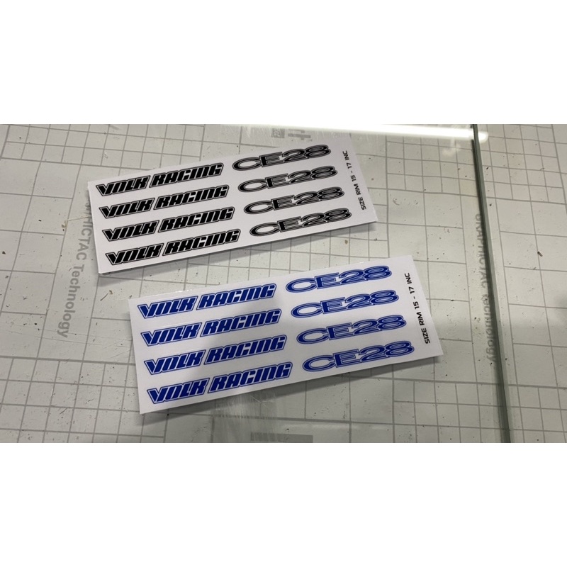 RIM STICKER RAYS VOLK RACING CE28 | Shopee Philippines